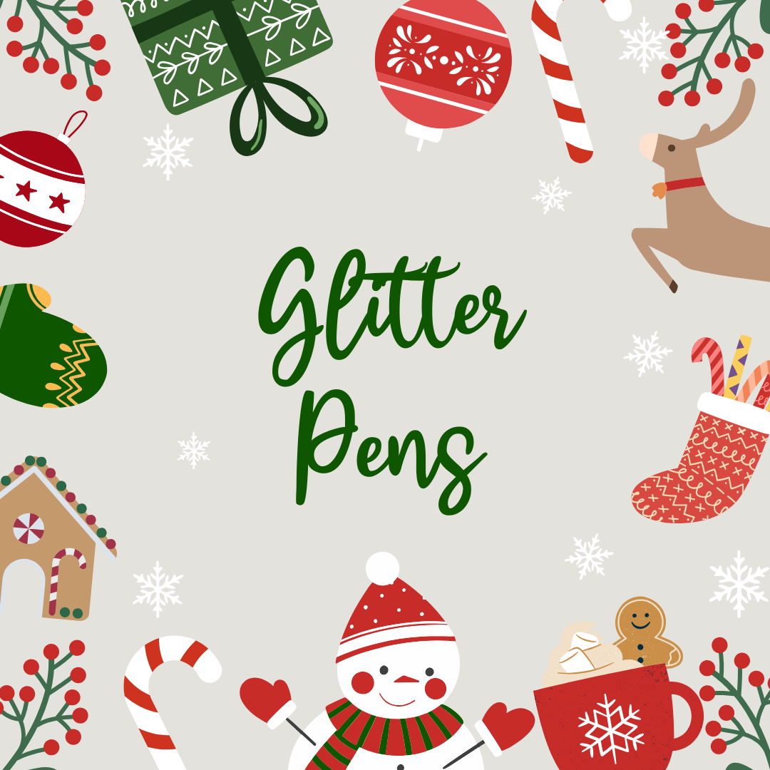 Christmas 2024 Glitter Pens Sparklesnmoreco